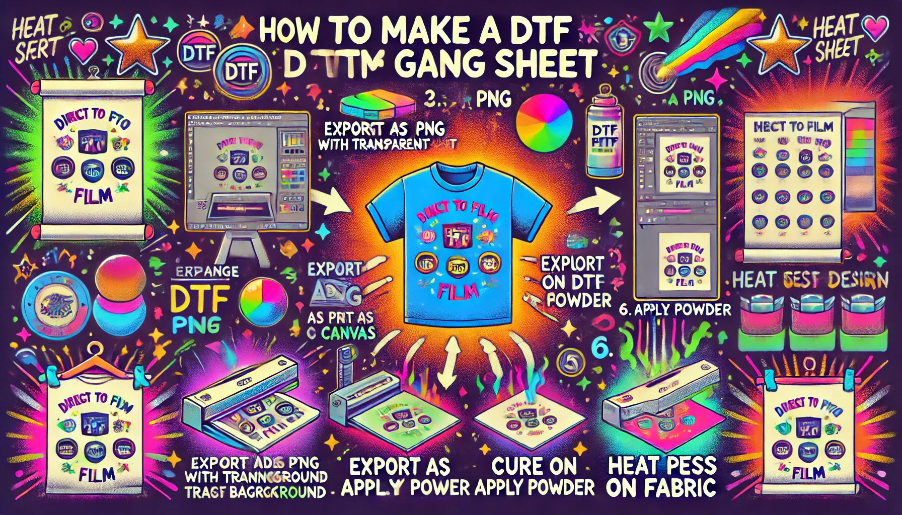 How To Make a DTF Gang Sheet | Expert Guide 2025 – Eagle DTF Print